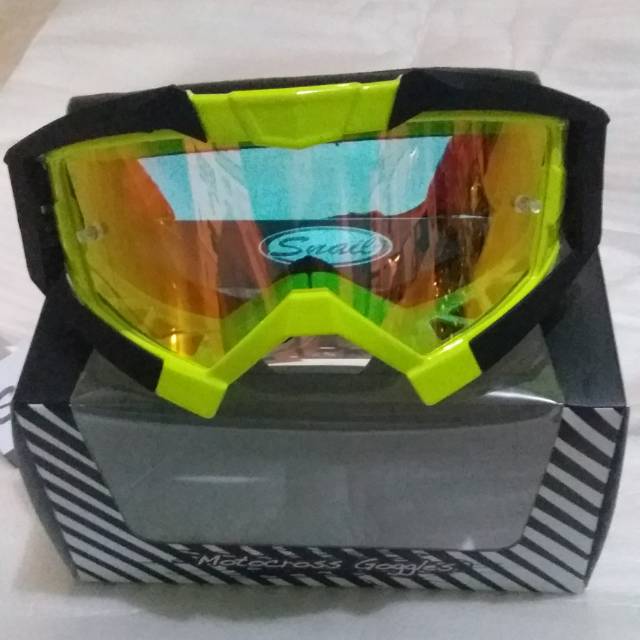 Jual Kaca gogel SNAIL MX 30 stabilo yellow | Shopee Indonesia