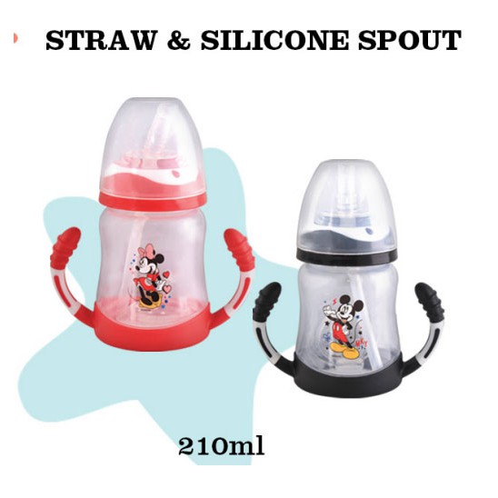 Jual Training Cup 3 Steps Cup With Handle Straw and Silicone Spout ...