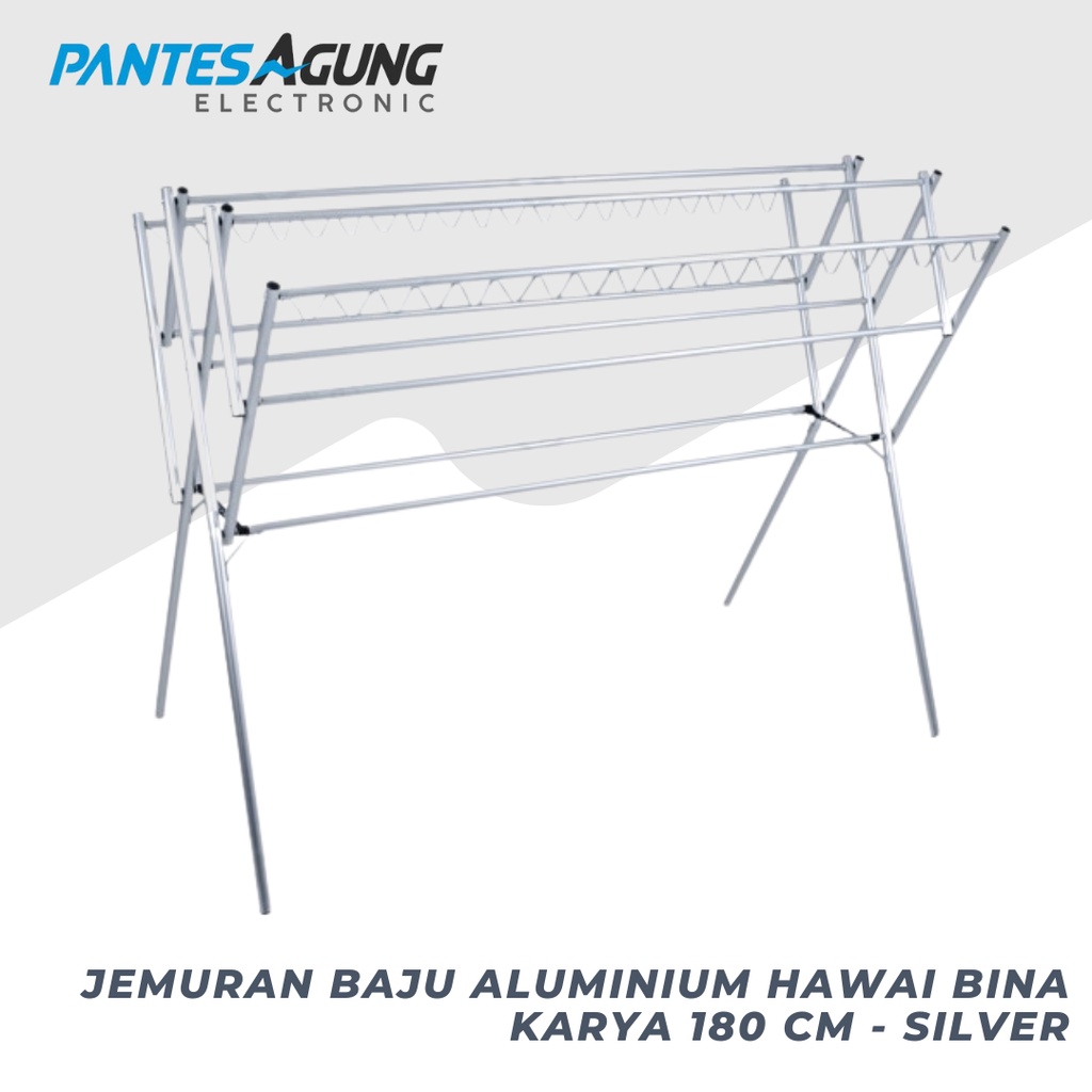 Jual JEMURAN BAJU ALUMINIUM HAWAI BINA KARYA 180 cm/ JEMURAN HONGKONG ...