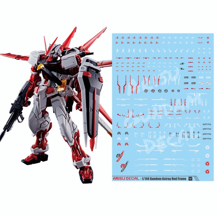 Jual Water Slide Decal Gundam Astray Red Frame HG RG 1/144 Arisu Decal ...
