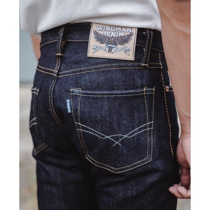 Jual Denim Selvedge Pria, Wingman Denim, 16oz MANDALA | Shopee Indonesia