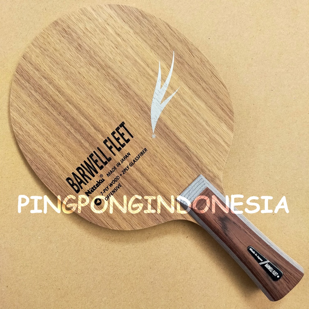 Jual Nittaku Barwell Fleet - Kayu Blade Pingpong Bet GlassFiber Barwel Flit Flet Glass Fiber Bat ...
