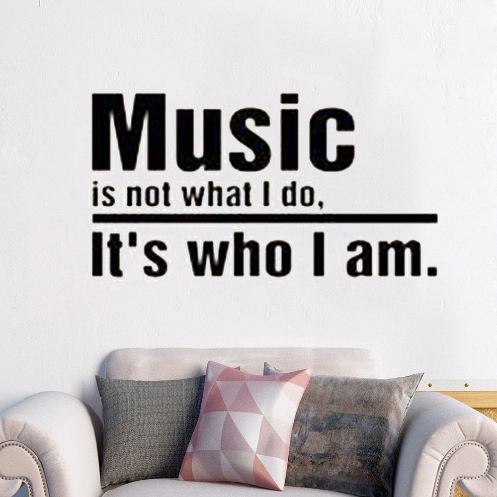 Jual Stiker Dinding Kutipan Musik Stiker Dinding Ruang Tamu Dekorasi ...