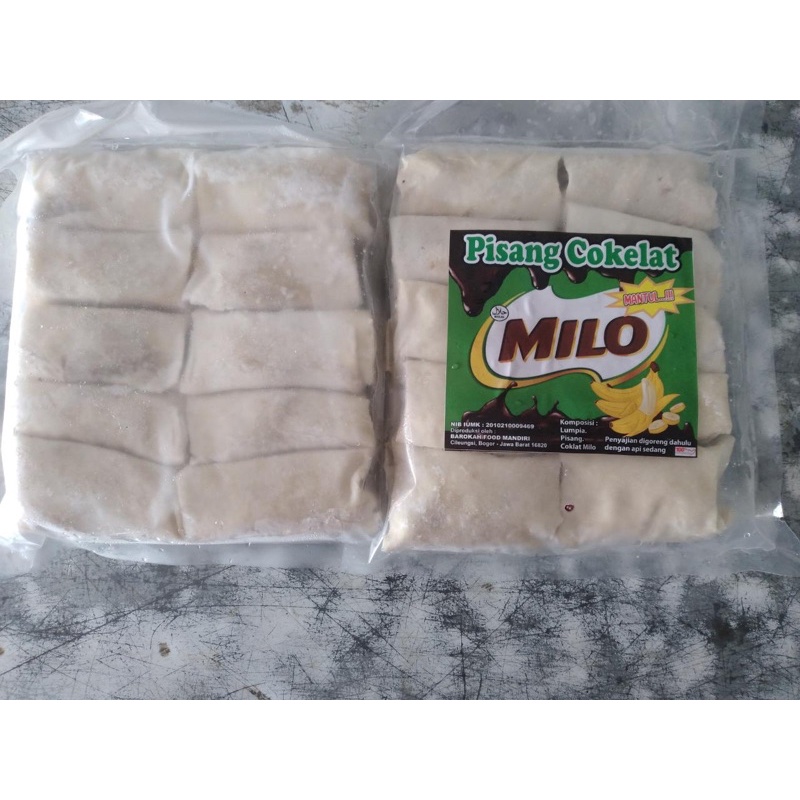 Jual pisang coklat isi 10 ada 2 varian milo dan coklat keju | Shopee ...