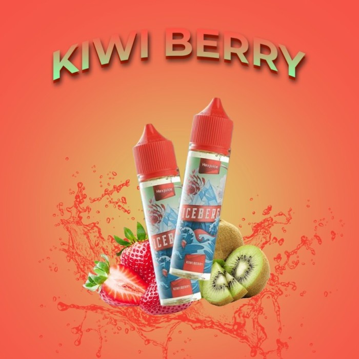 Jual Liquid Ice Berg Kiwi Berry 60ml | IceBerg KiwiBerry 60ml by Hex ...