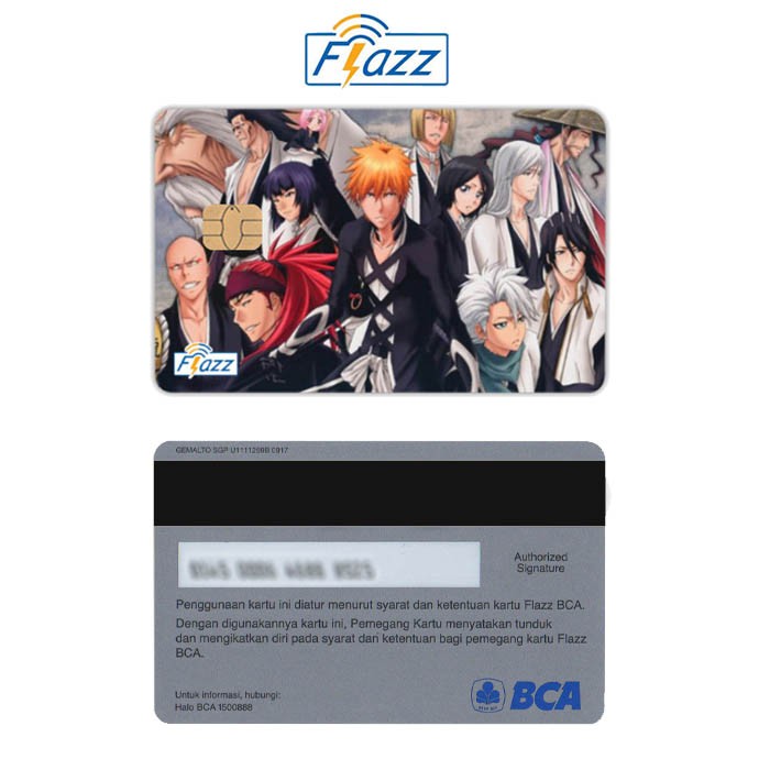 Jual Anime Bleach Kartu E-Money Flazz BCA Gen 2 NFC Custom Card ...