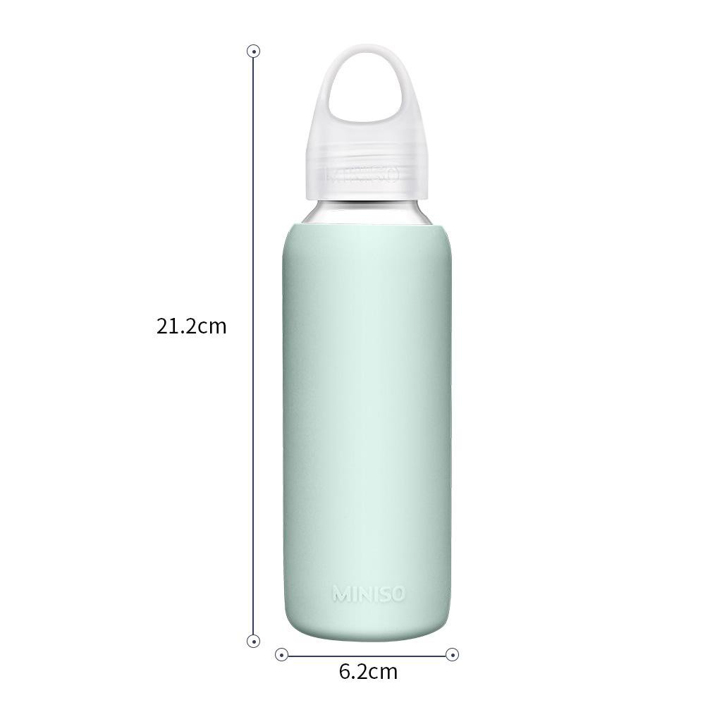 Jual Glass Bottle Miniso Botol Minum Kaca 300ml Glass Water Bottle ...