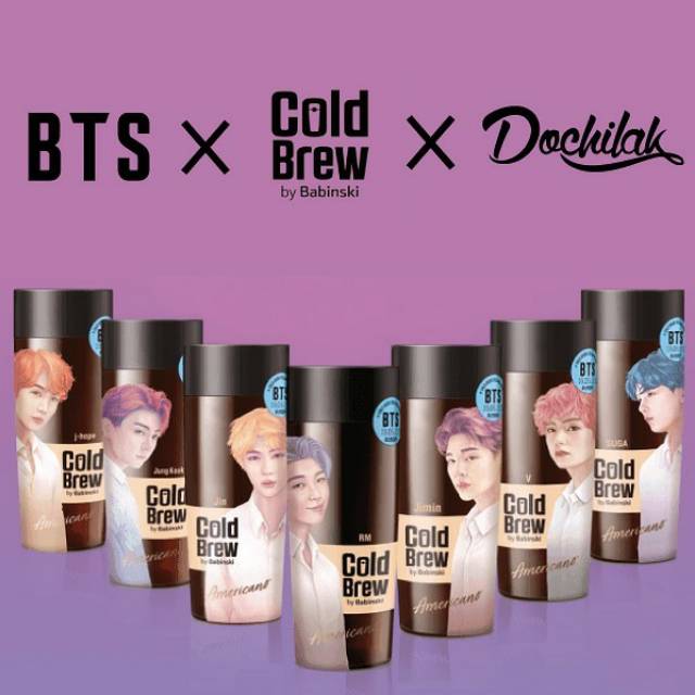Jual BTS Cold Brew Coffee Americano by Babinksi 270ml (1 Set) | Shopee ...