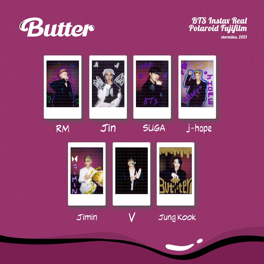Jual BTS ( Butter ) - Real Instax Pola Fujifilm ( RM Jin Suga J-Hope ...