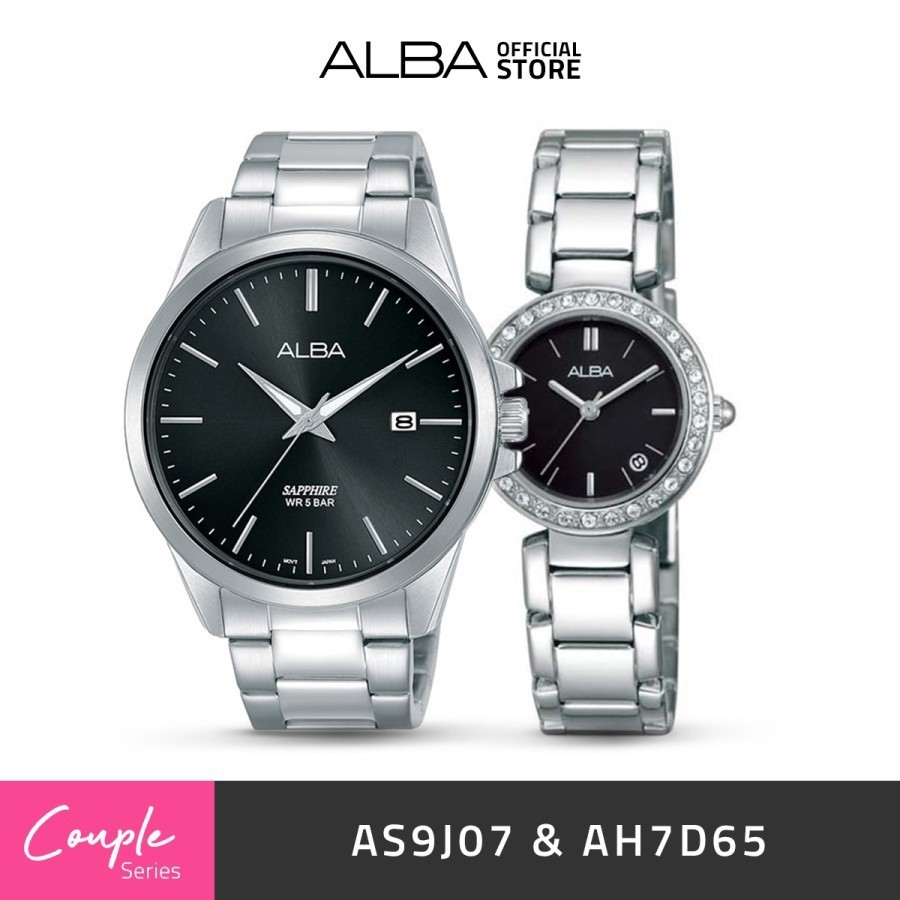 Jual Alba Couple PRESTIGE Quartz AS9J07 & AH7D65 Original | Shopee ...