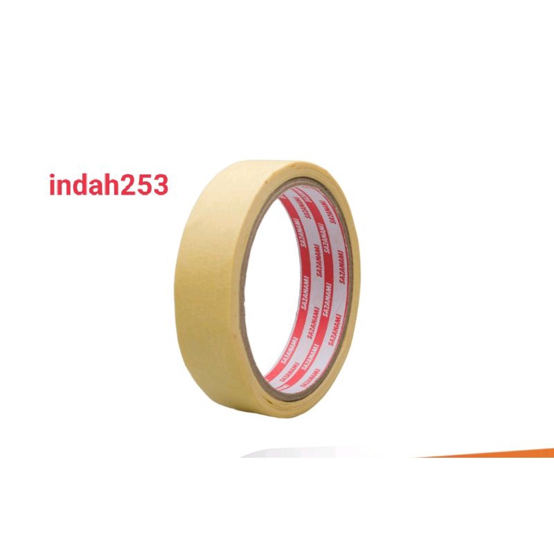 Jual Lakban Kertas Masking Tape Kuning 1" x 15M 24MM Isolasi | Shopee ...