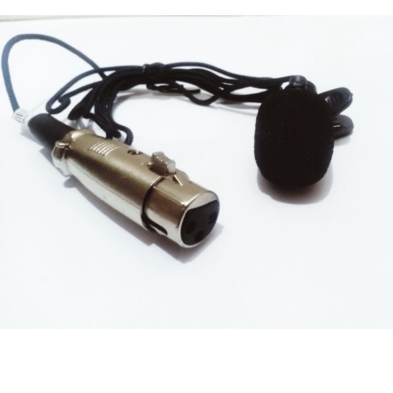 Jual mic jepit clip on headset bando Canon 3 pin lavalier mikrofon ...
