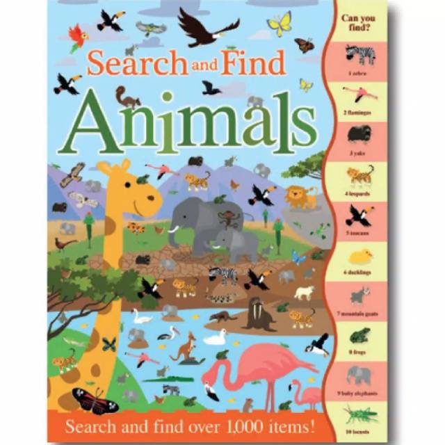 Jual Search find animals book activity book kids | Shopee Indonesia