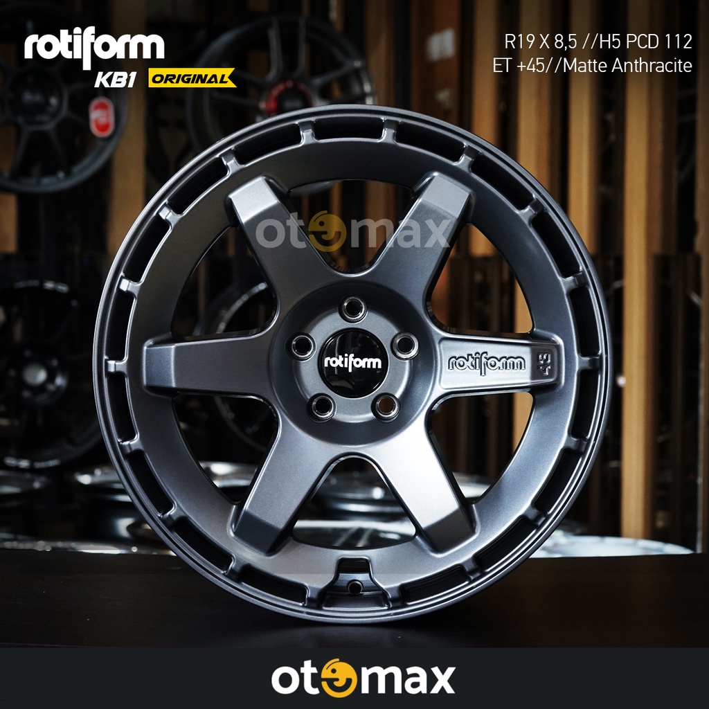 Jual Velg Mobil Rotiform KB1 Original Ring 19 Matt Anthracite | Shopee ...