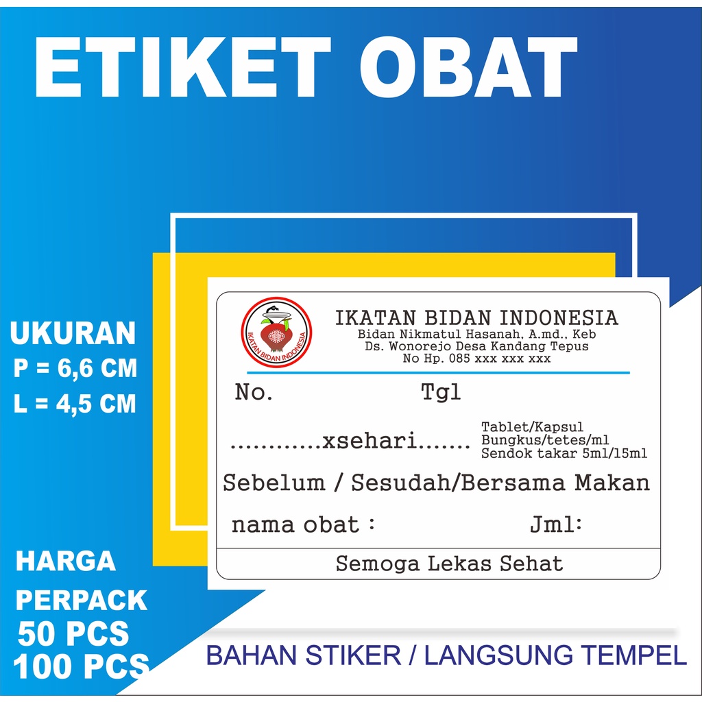 Jual ETIKET SIRUP, ETIKET SYRUP, ETIKET OBAT, LABEL STICKER OBAT, LABEL ...