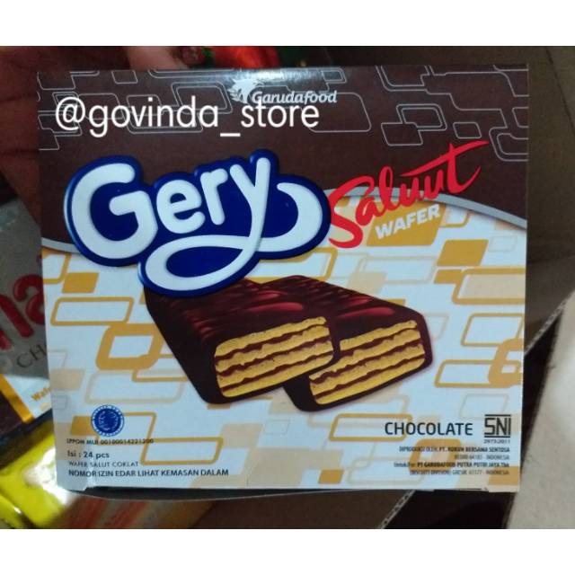Jual GERY SALUT WAFER CIKLAT 24PCS | Shopee Indonesia