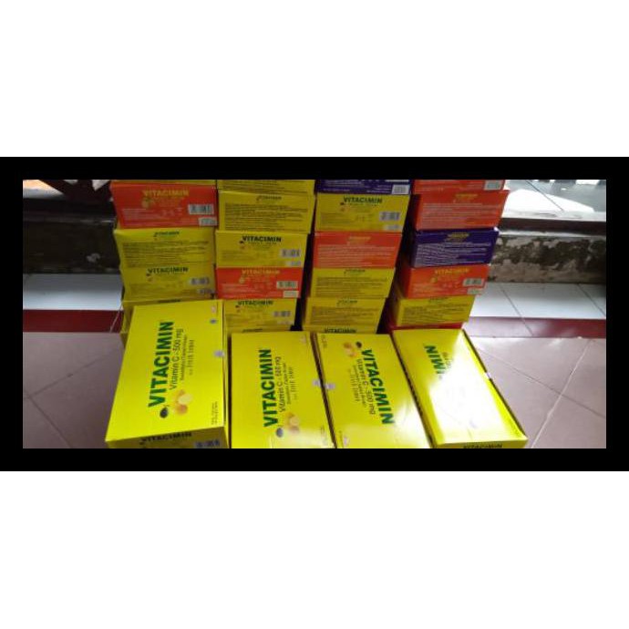 Jual Vitacimin 500Mg Dijual Per Box Isi 100 Tablet | Vicee 100 Tablet ...