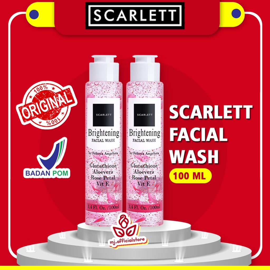 Jual SCARLETT Scarlet Sekarlet Skarlet Whitening Facial Wash Acne Sabun ...