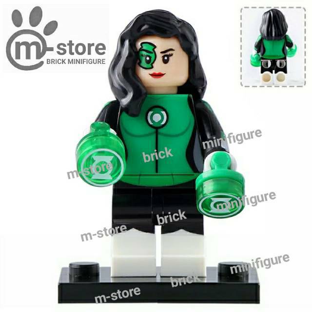 Jual brick green lantern corps jessica cruz mini toy figure | Shopee ...