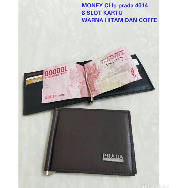 Jual Dompet MONEY CLIP Prada 4014 | Shopee Indonesia