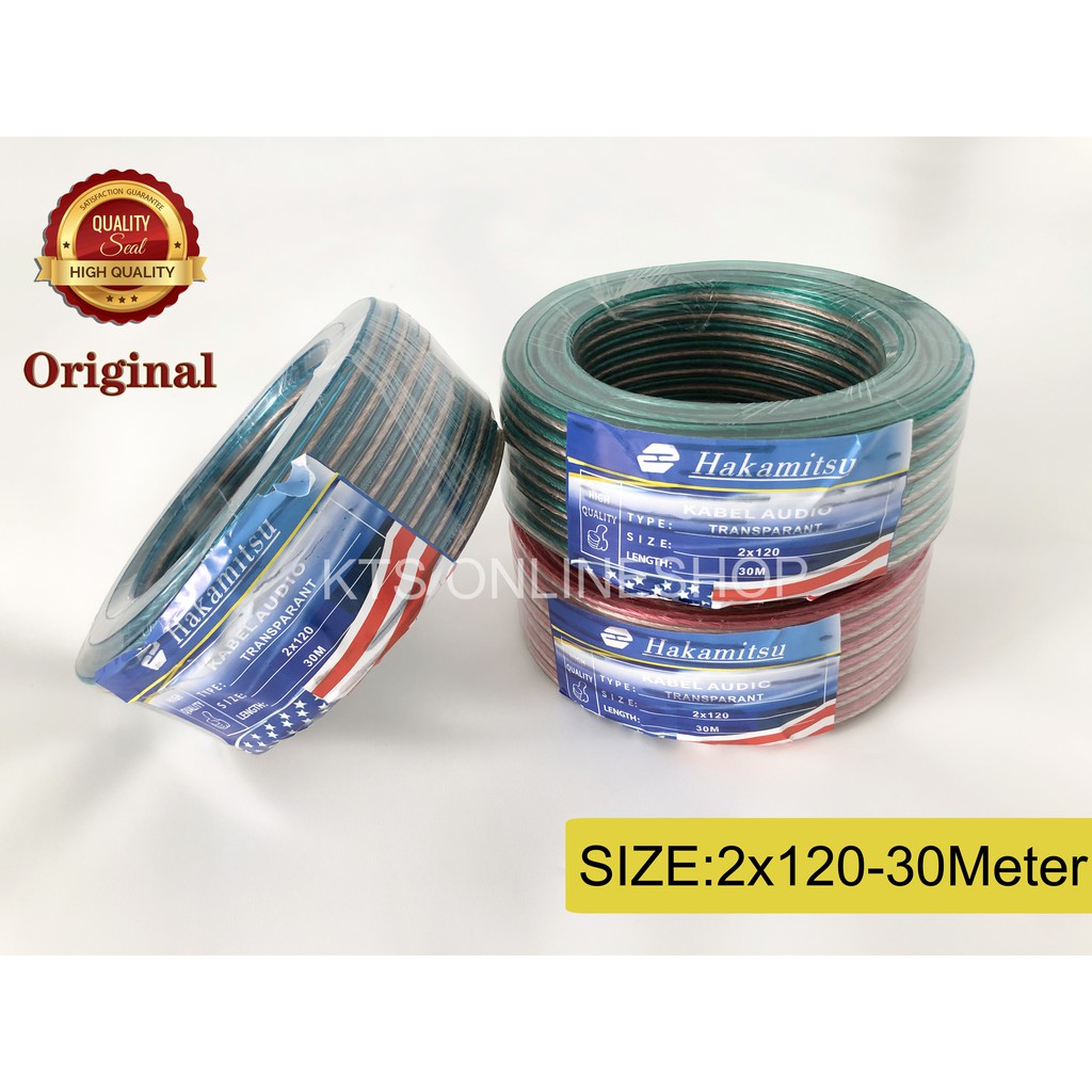 Jual KABEL LISTRIK TRANSPARAN KABEL SERABUT PER ROL 2 X 120 2x120x30Meter | Shopee Indonesia