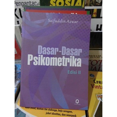 Jual Dasar-Dasar Psikometri (Psikometrika) Edisi 2 - Syaifuddin Azwar ...
