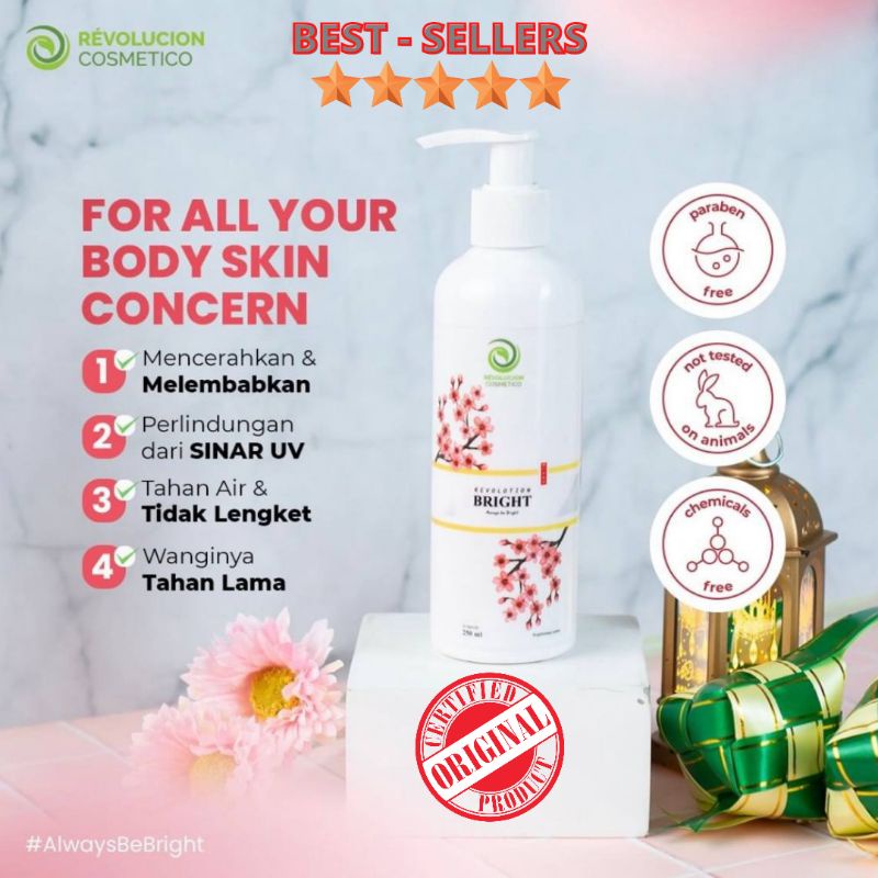 Jual REVOLOTION BRIGHT BODY LOTION WHITENING 100% ORIGINAL | Shopee ...