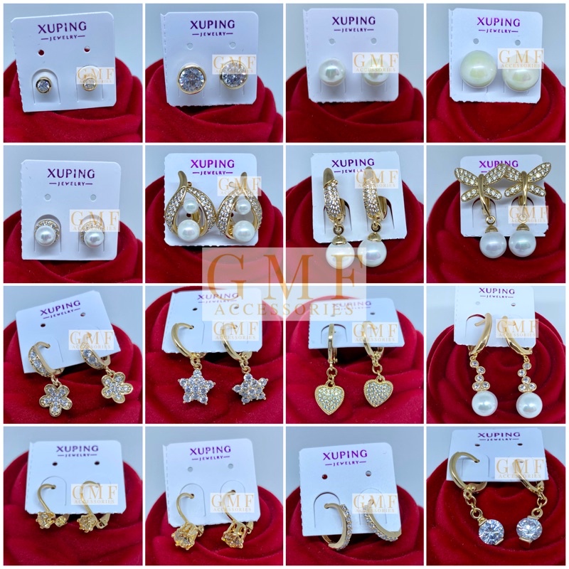 Jual Anting Xuping Permata Warna Emas Banyak Macam Model Anting Bandul ...