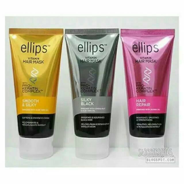 Jual Ellips Vitamin Hair Mask With Pro Keratin Complex 120gr | Shopee ...