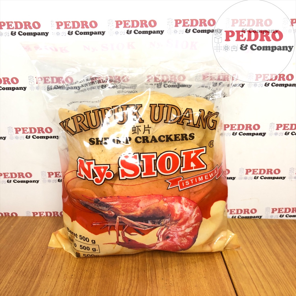 Jual Ny. Siok - Kerupuk udang oval / shrimp crackers 500 gr | Shopee ...