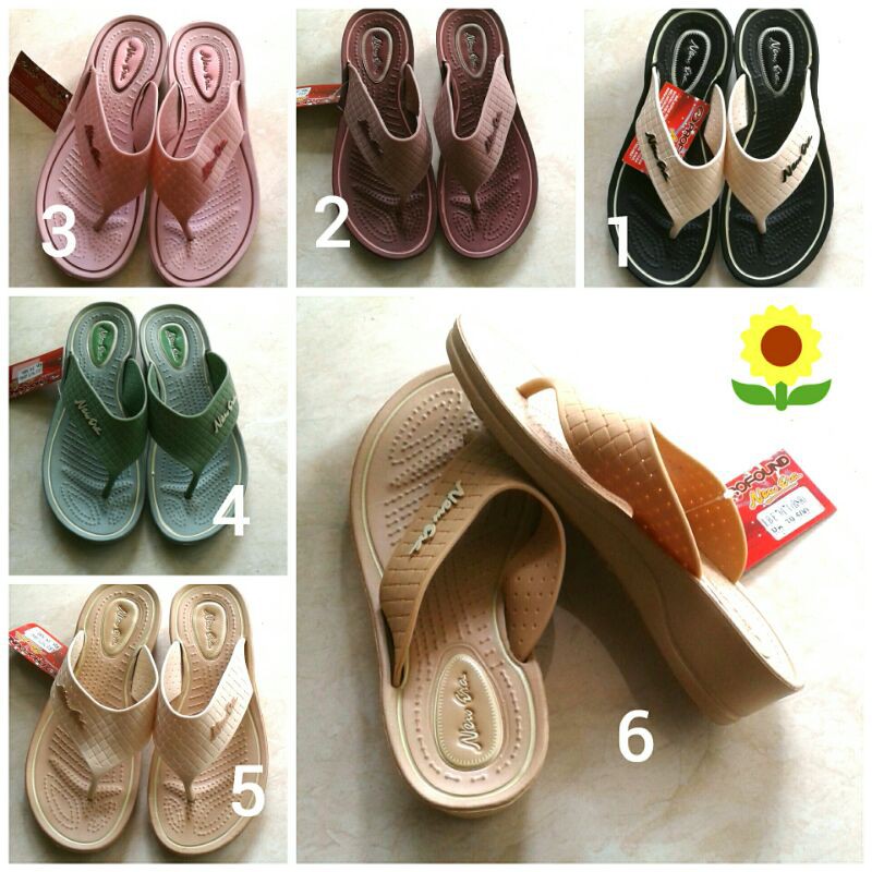 Jual Sepatu Sandal Sendal Jepit Perempuan Wanita New era 36-40 | Shopee Indonesia