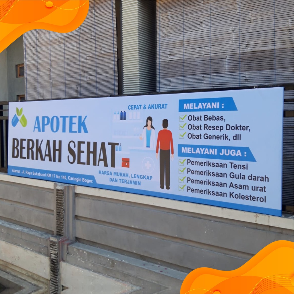 Jual PAPAN NAMA APOTEK KLINIK 240 x 70 | Shopee Indonesia