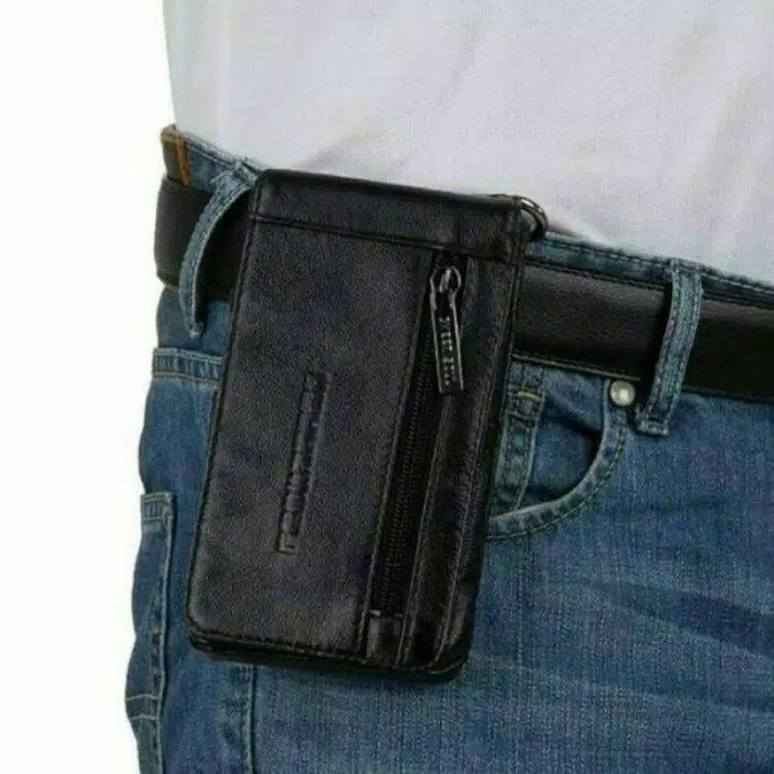 Jual dompet hp kulit asli pinggang pria cheer soul 3218 sarung hp ...