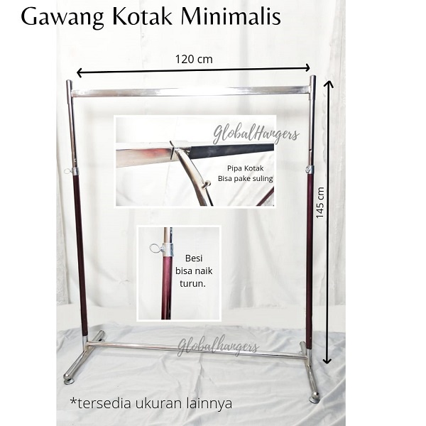 Jual Gawangan Gantungan Stand Baju Besi | Gantungan Gawang Suling Baju ...