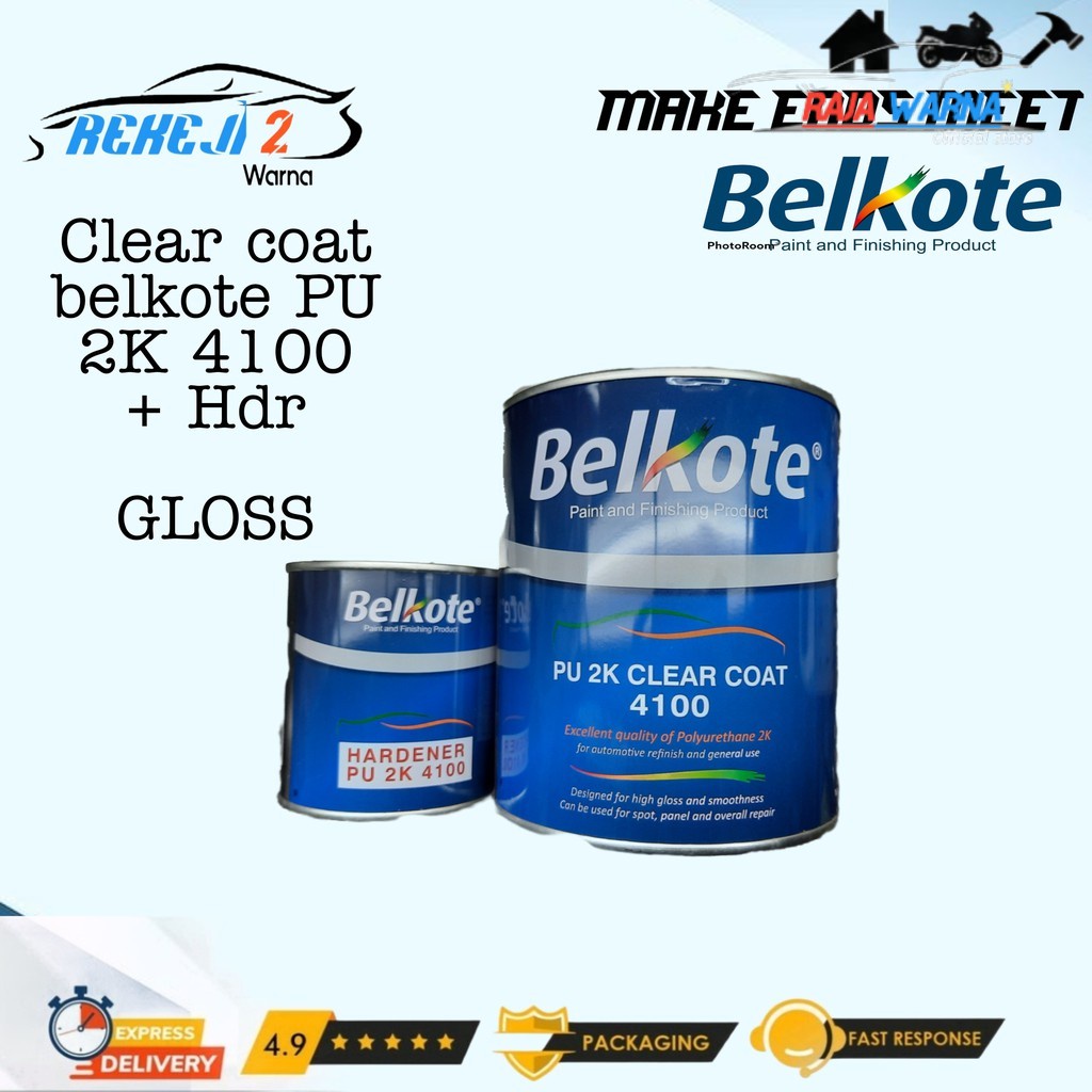 Jual Clear Belkote 4100 -1 Liter set | Shopee Indonesia