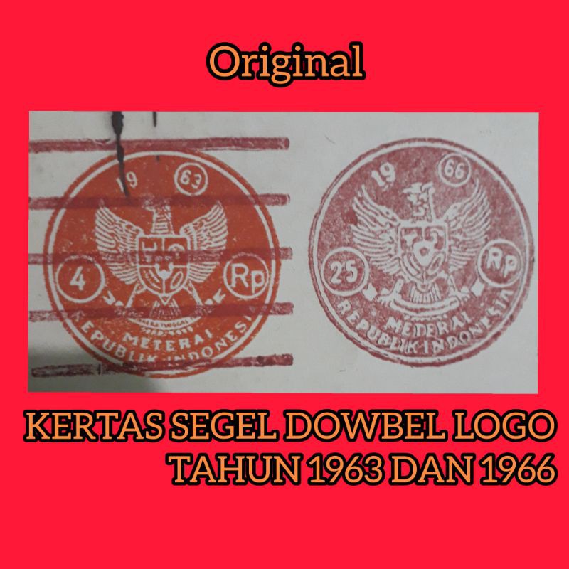 Jual KERTAS SEGEL DOWBEL LOGO GARUDA | Shopee Indonesia