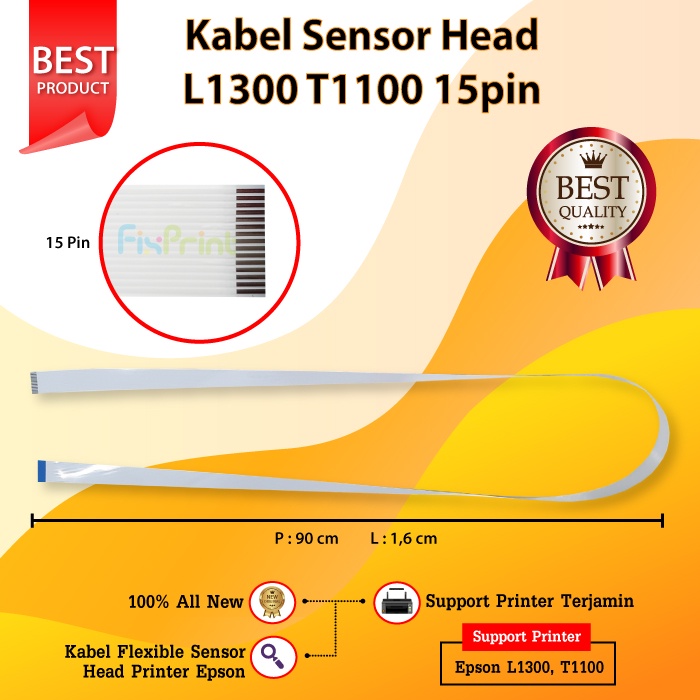 Jual Kabel Sensor Head L1300 T1100 15pin Printer Epson T 1100 L 1300 ...
