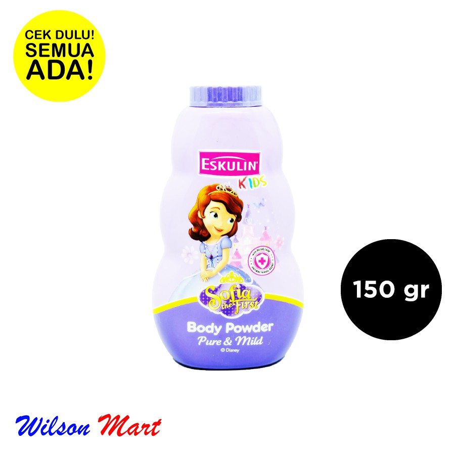 Jual ESKULIN KIDS BABY POWDER PURE AND MILD SOFIA THE FIRST UNGU 150 ...