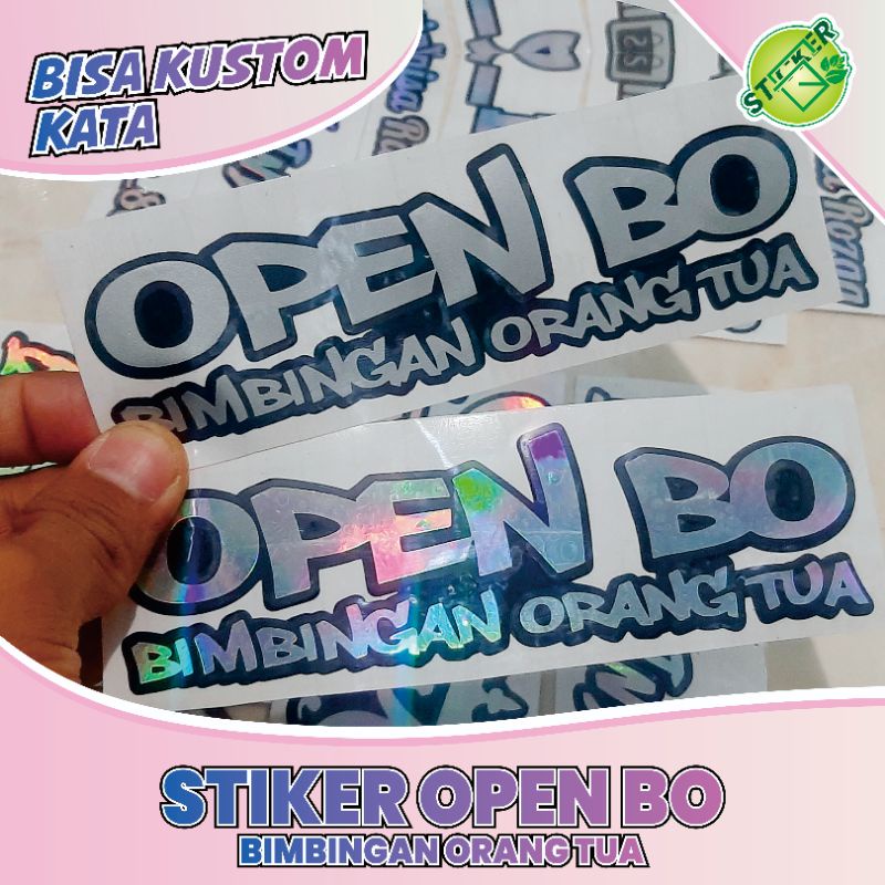 Jual STICKER OPEN BO BIMBINGAN ORANG TUA | Shopee Indonesia