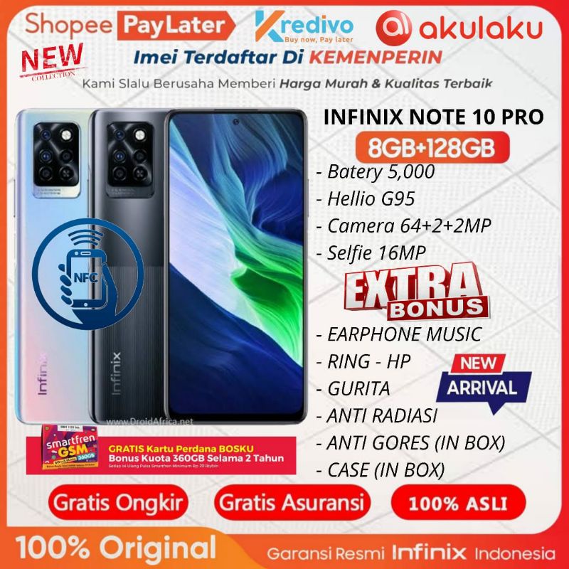 Jual Infinix Note 10 Pro NFC Ram 8/128GB Rom 128GB 6/64 & 8/128 Garansi ...