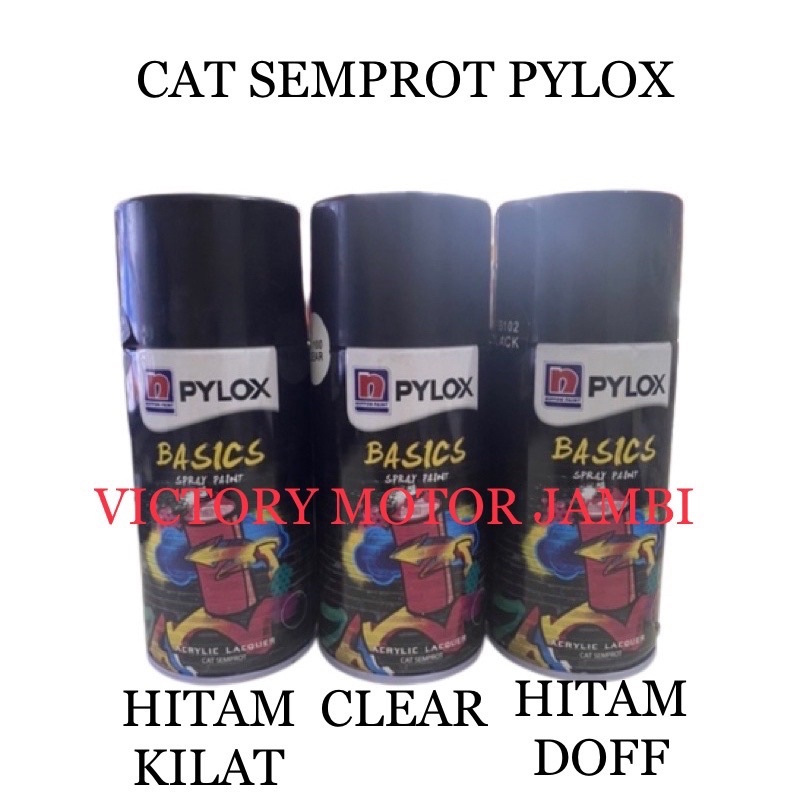 Jual CAT SEMPROT HITAM CLEAR HITAM DOFF PYLOX 300ML NIPPON PAINT ...