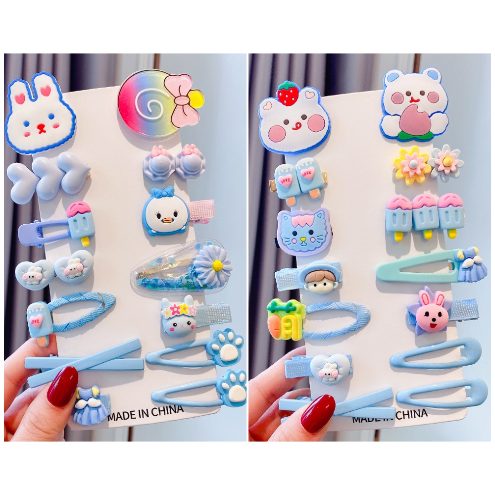 Jual 1 SET 15 PCS - Jepit Daisy Rainbow Jepitan Rambut Anak Perempuan ...