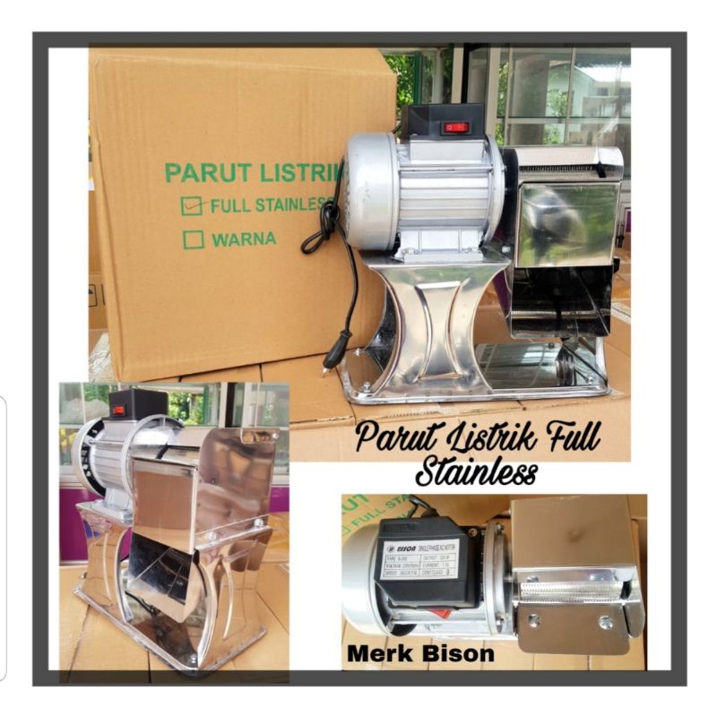 Jual parut listrik full stainless model corong parut kelapa listrik ...