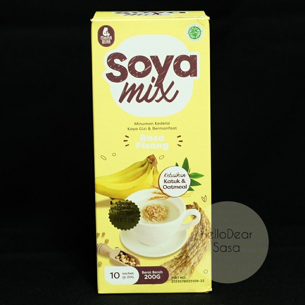 Jual Mama Bear Soya Mix Pelancar Asi Rasa Pisang (10pcs) (200gr ...