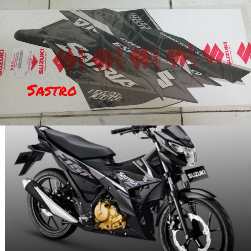 Jual stiker sticker stripping striping polet suzuki satria fu injeksi ...
