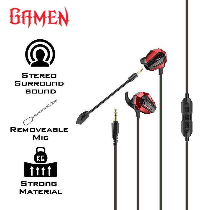 Jual Headset gaming earphone gamen GE200 virtual streo surround sound ...