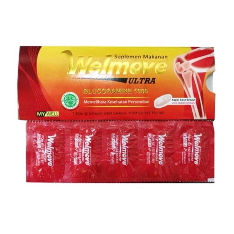Jual WELMOVE Ultra 5kaplet SUPLEMEN SENDI Glucosamine 1500 dan ...