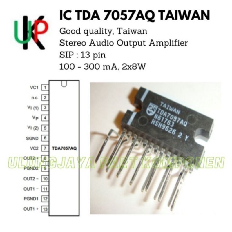 Jual transistor final TDA7057AQ IC TDA 7057AQ | Shopee Indonesia