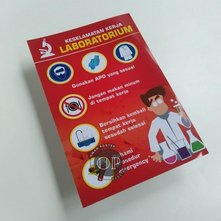 Jual Poster K3 - Poster Keselamatan Kerja Laboratorium - Poster Standar ...