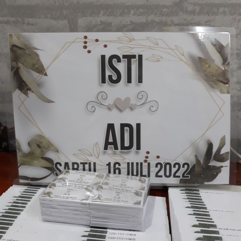 Jual Cetak Nama Janur Pernikahan / Khitanan | Shopee Indonesia